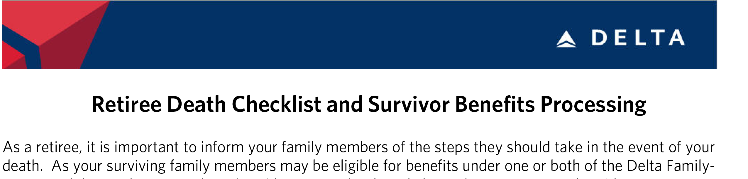 Delta Documents - DALRC, Inc. dba Delta Retiree Connection