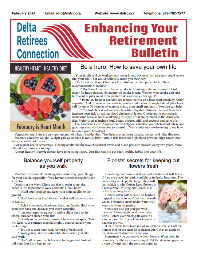 Enhancing Your Retirement Bulletin - DALRC, Inc. dba Delta Retiree ...